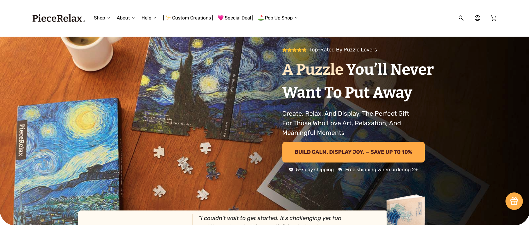 PieceRelax: Gift-Worthy Puzzle Journal for Calm, Focus & Reflection