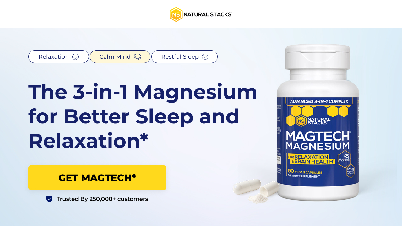 MagTech™ Magnesium Supplement | Better Sleep, Relaxation & Brain Health