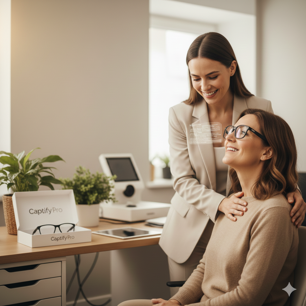 Smart Caption Glasses By Captify