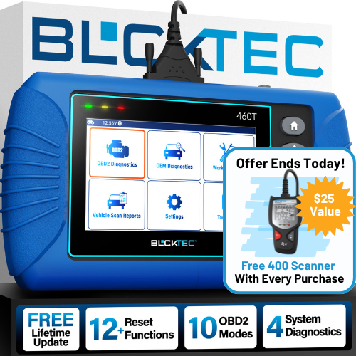 BLCKTEC 460T Advanced Tablet Car Scanner – 12 Advanced Reset Functions ...