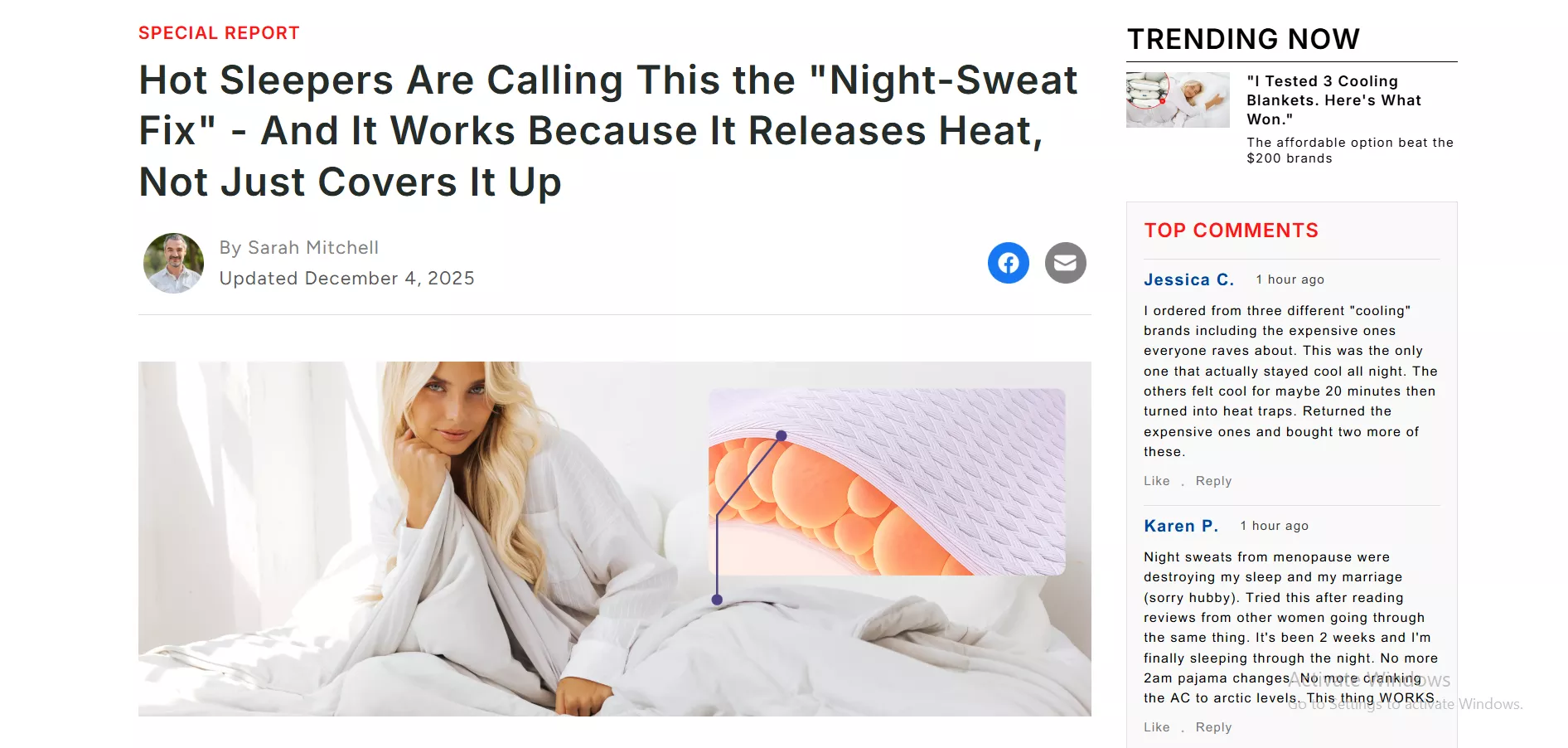 Night-Sweat Fix for Hot Sleepers That Actually Releases Heat – mellow