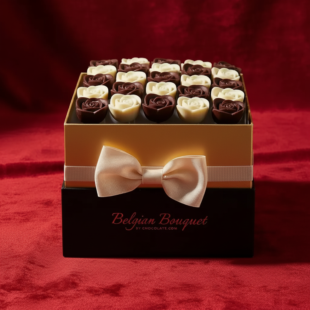 Signature Belgian Bouquet™ Chocolate Roses – Chocolate.com