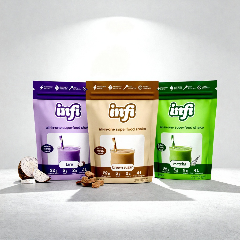 Infi All-In-One Superfood Shake | Protein, Fiber & Probiotics - Boba ...